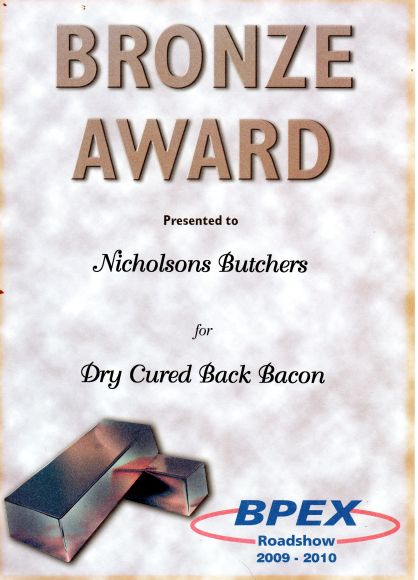 Awards - Nicholsons Butchers T:01282 617557
