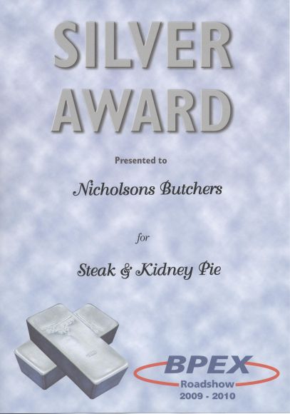 Awards - Nicholsons Butchers T:01282 617557
