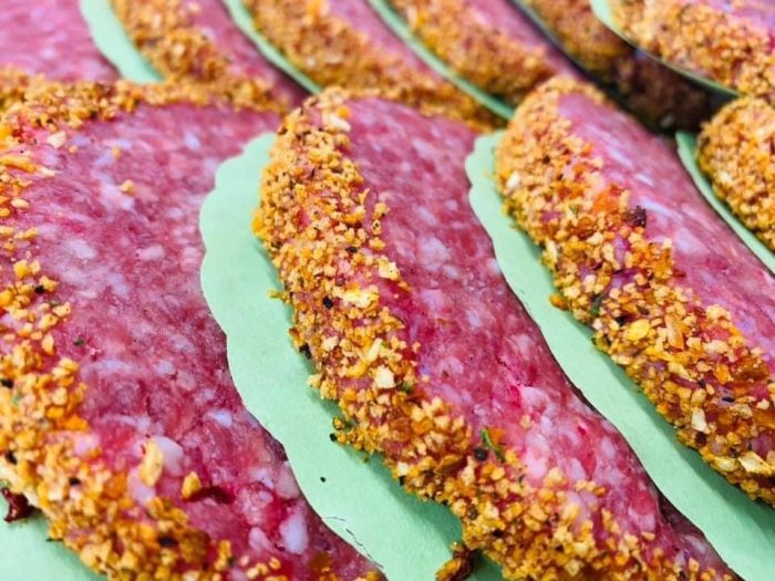 Steak & Onion Burger (Large) - Nicholsons Butchers T:01282 617557